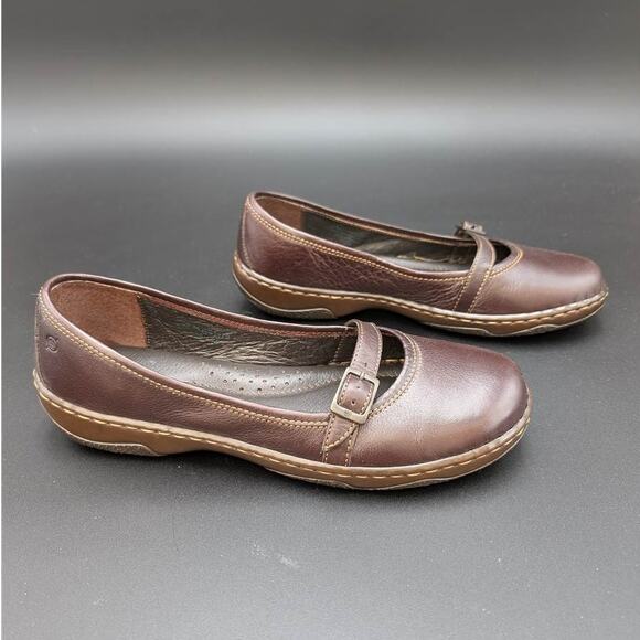 Born | Shoes | Born Shoes Womens 8 Mary Janes Brown Leather Buckle ...